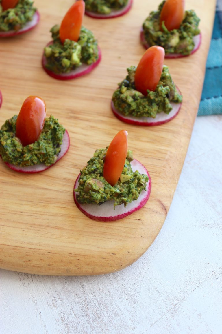 Pistachio Pesto Canapés - The Fitchen