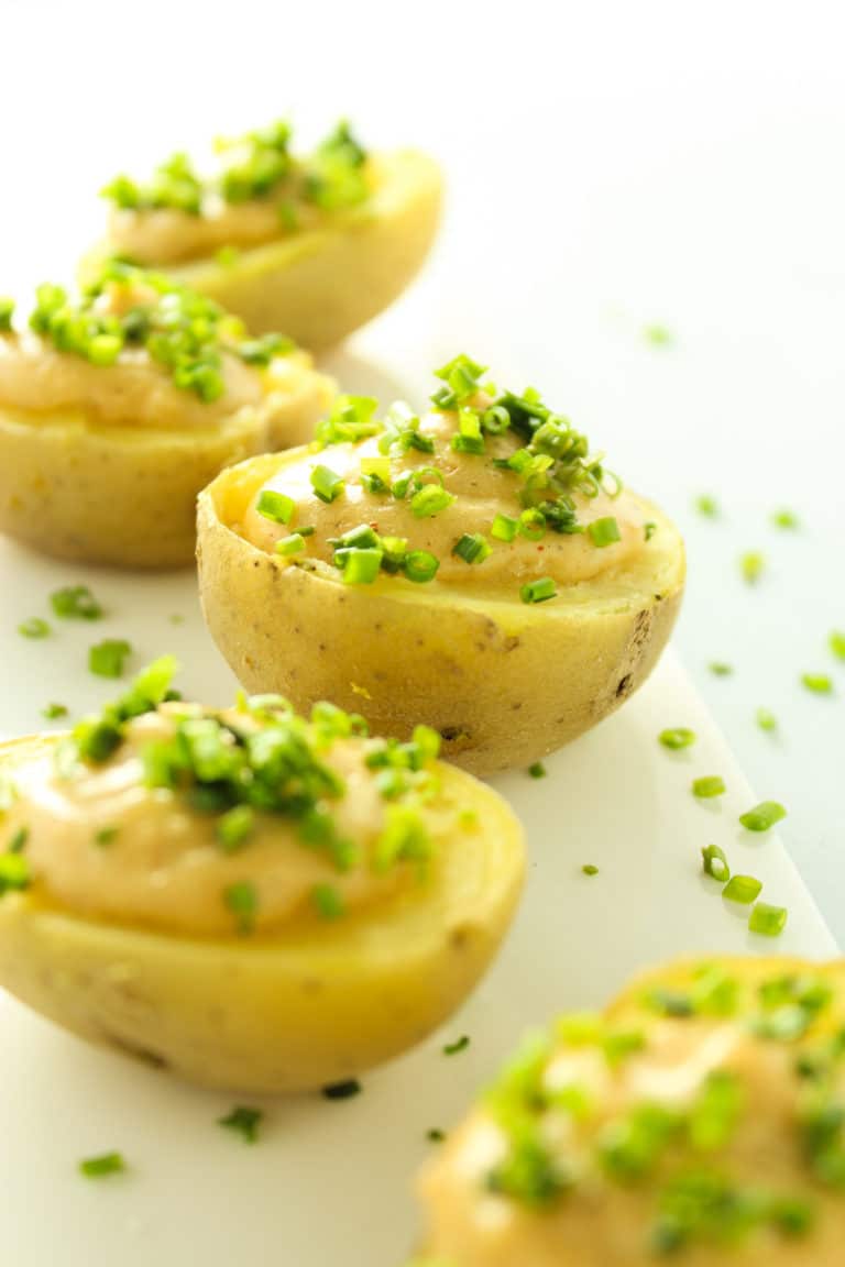 Vegan Deviled Potatoes - The Fitchen