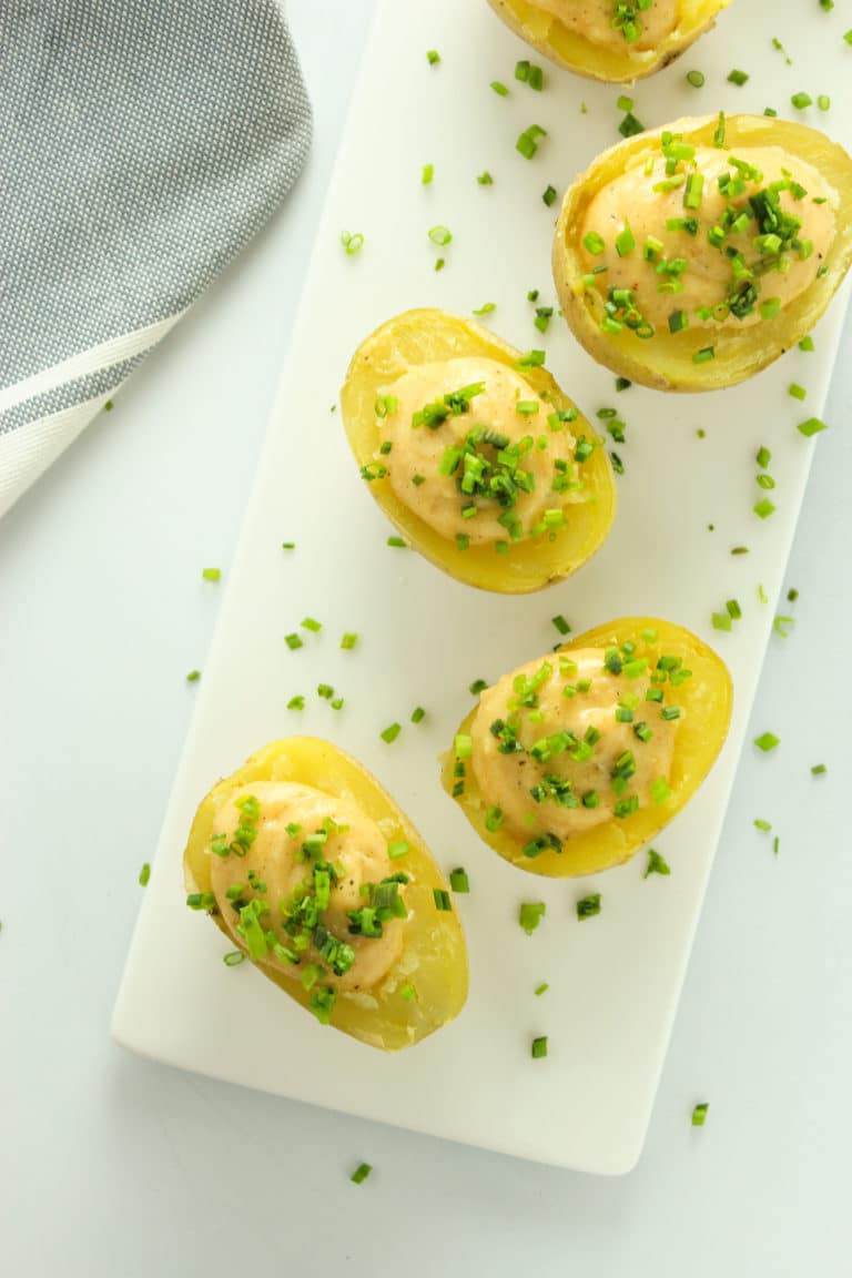 Vegan Deviled Potatoes - The Fitchen
